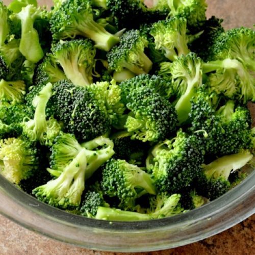 Caramelized Broccoli with Roasted Garlic Vinaigrette