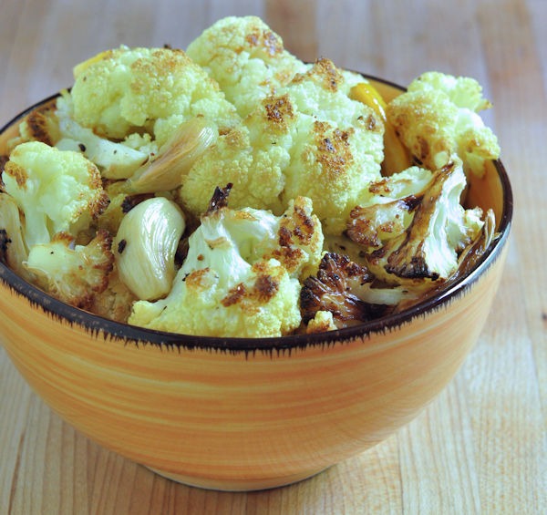 Lemon Garlic Roasted Cauliflower - The Creekside Cook
