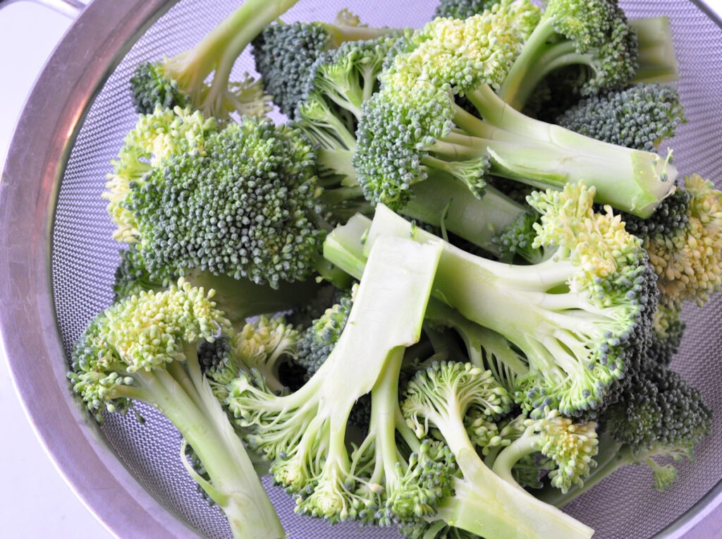 Caramelized Broccoli with Roasted Garlic Vinaigrette