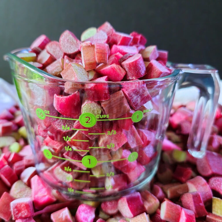 How to Freeze Rhubarb - The Creekside Cook