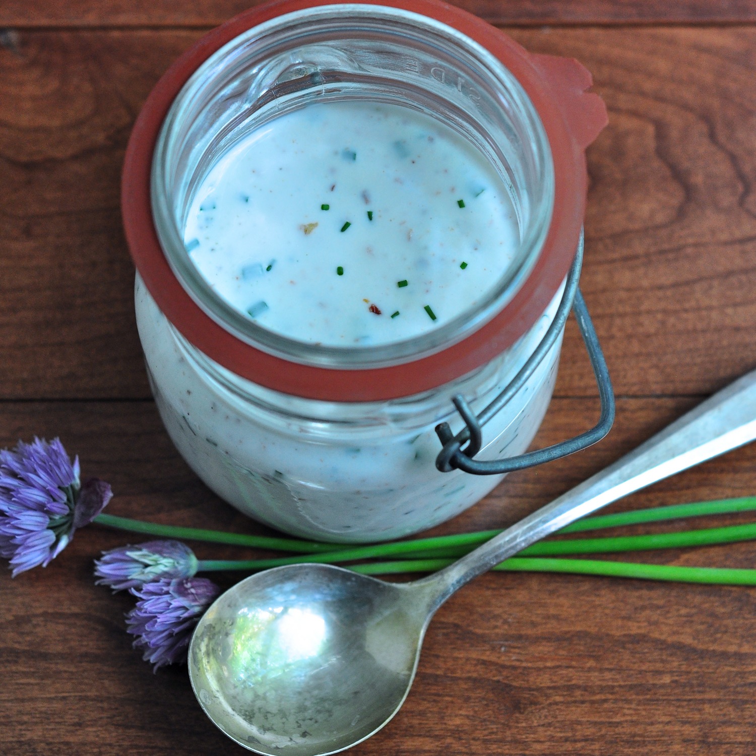 Chive Bacon Ranch Dressing - The Creekside Cook